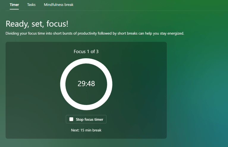 Get your focus back with Viva Insights Focus Timer – DominiqueHermans.com