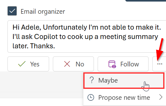 The meeting follow response in Outlook explained – DominiqueHermans.com