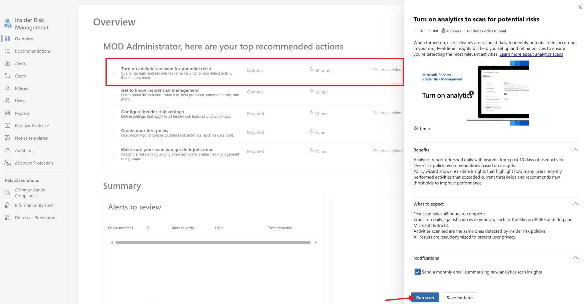 Microsoft Purview 101: Howto setup Insider Risk Management (IRM ...