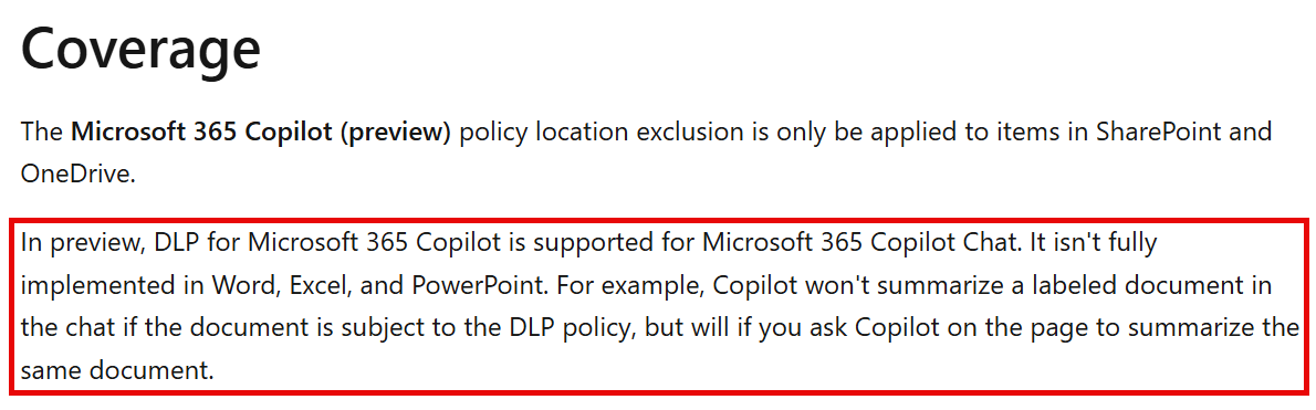 M365 Copilot DLP Policies in action, what can(‘t) they do ...